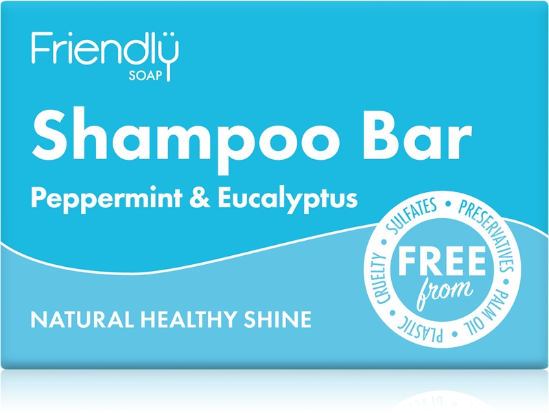 Friendly Soap Natural Shampoo Bar Peppermint & Eucalyptus Natural Soap ...