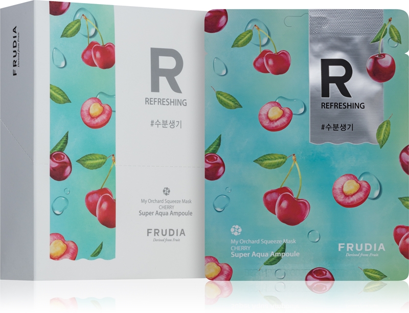 Frudia My Orchard Cherry Brightening Face Sheet Mask with a refreshing ...