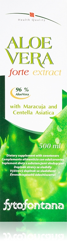 Fytofontana Aloe Vera extract FORTE xarope para desintoxicar o ...