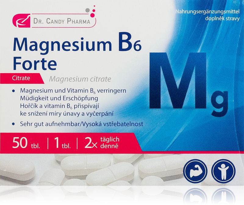 Galmed Magnesium B6 Forte tablety pro podporu snížení míry únavy a ...