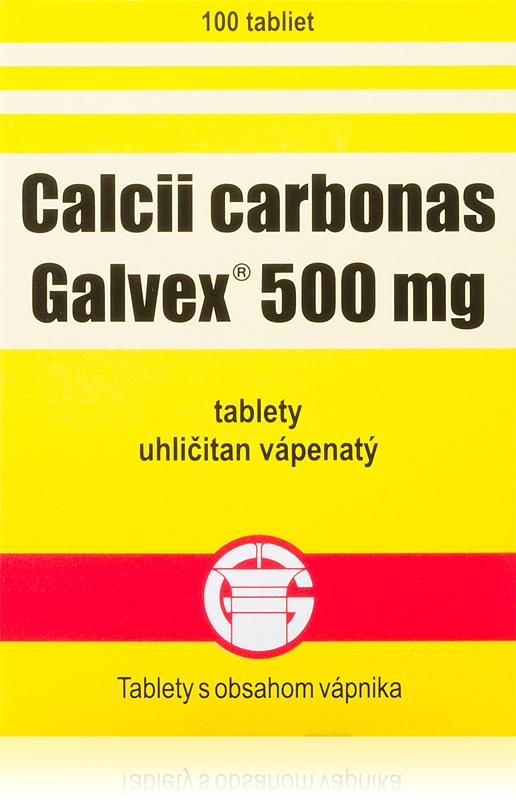 Galvex Calcii Carbonas 500 mg tablety pri nedostatku vápnika | notino.sk