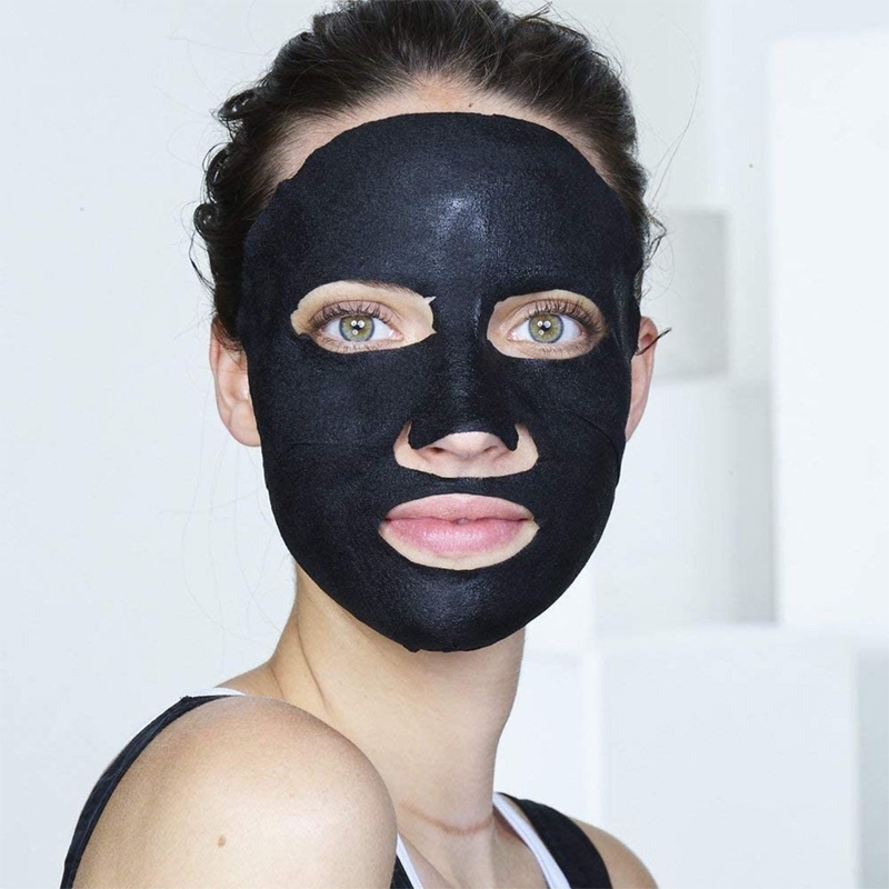 Garnier Skin Naturals Pure Charcoal schwarze Textilmaske mit Schwarztee ...