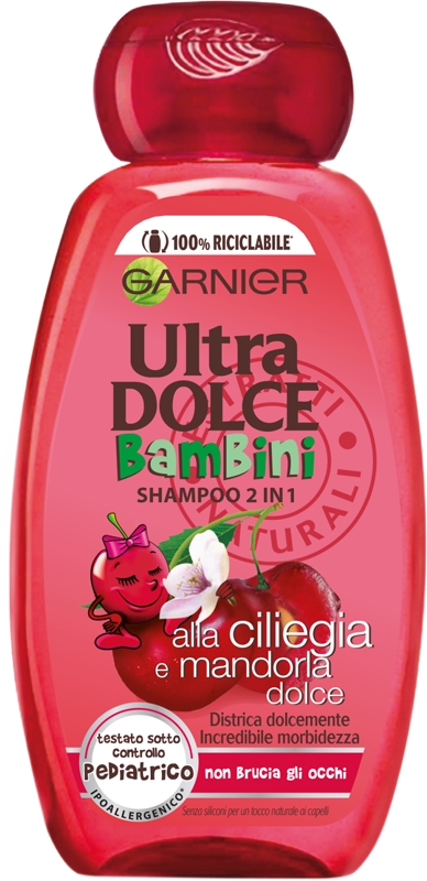 Garnier Ultra Doux Kids Cherry 2in1 champô suave para crianças | notino.pt