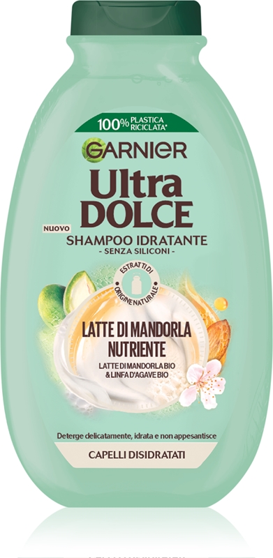 Garnier Ultra Doux Nourishing Almond Milk champô hidratante para cabelo ...