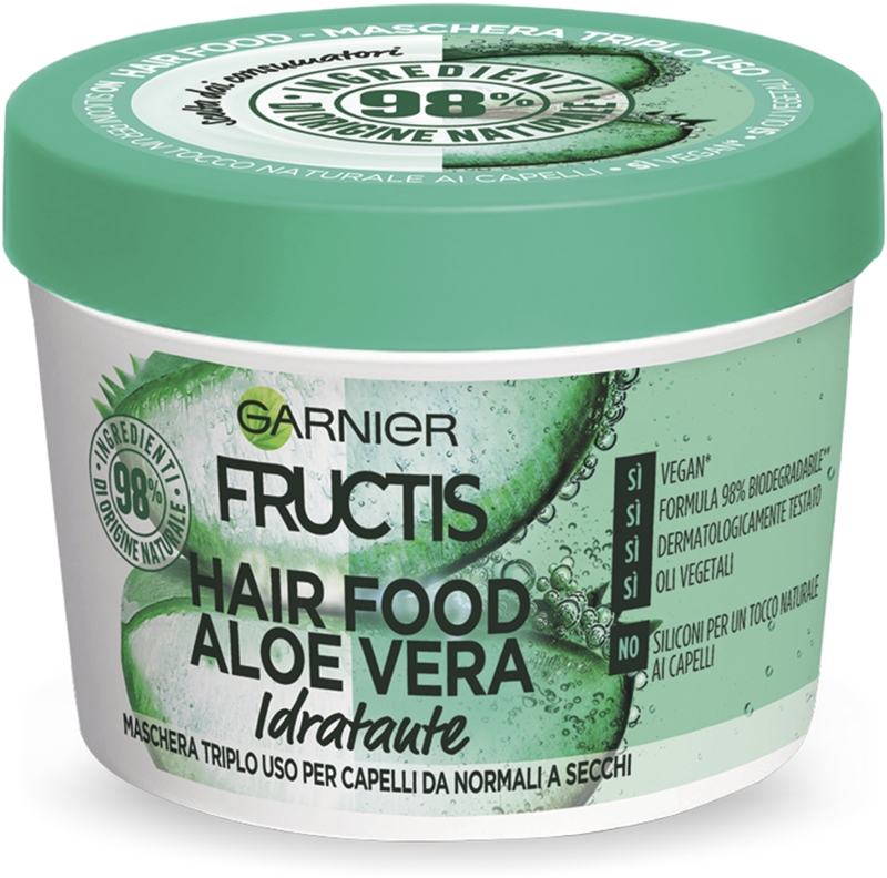 Garnier Fructis Aloe Vera Hair Food Máscara hidratante para o cabelo ...