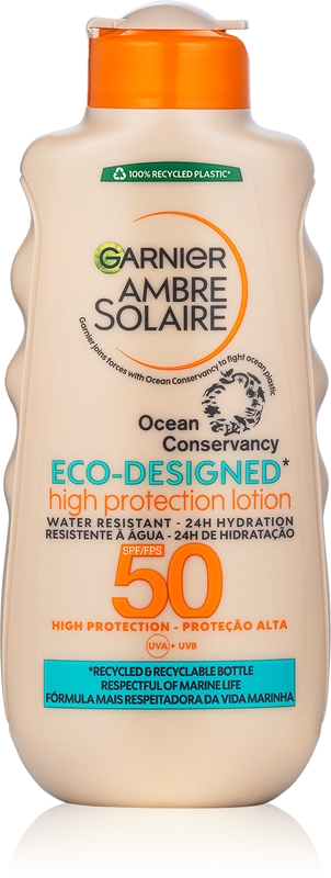 Garnier Ambre Solaire Eco-Designed Protection Lotion protetor solar com ...