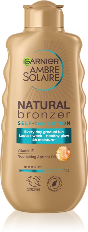 Garnier Ambre Solaire Natural Bronzer Tinted Lotion for a gradual tan ...