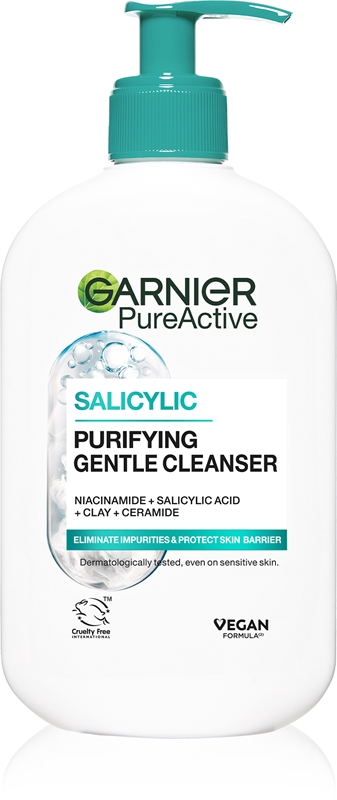 Garnier Pure Active gel nettoyant hydratant anti-imperfections de la ...