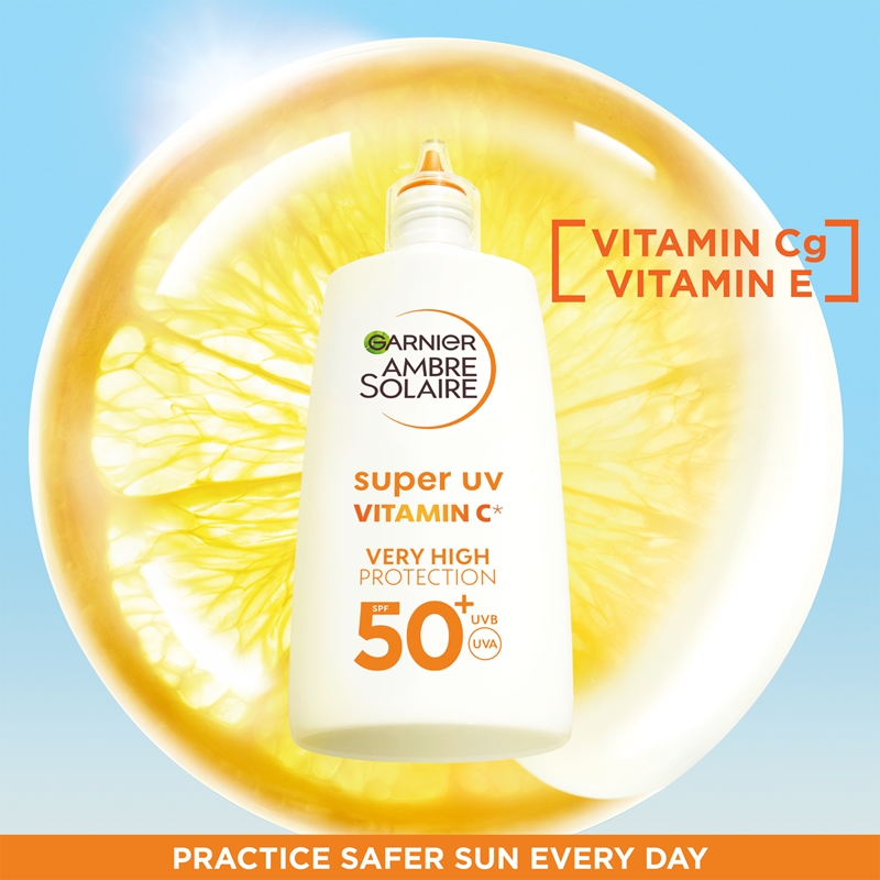 Garnier Ambre Solaire Super UV Vitamin C Lightweight Protective Fluid ...