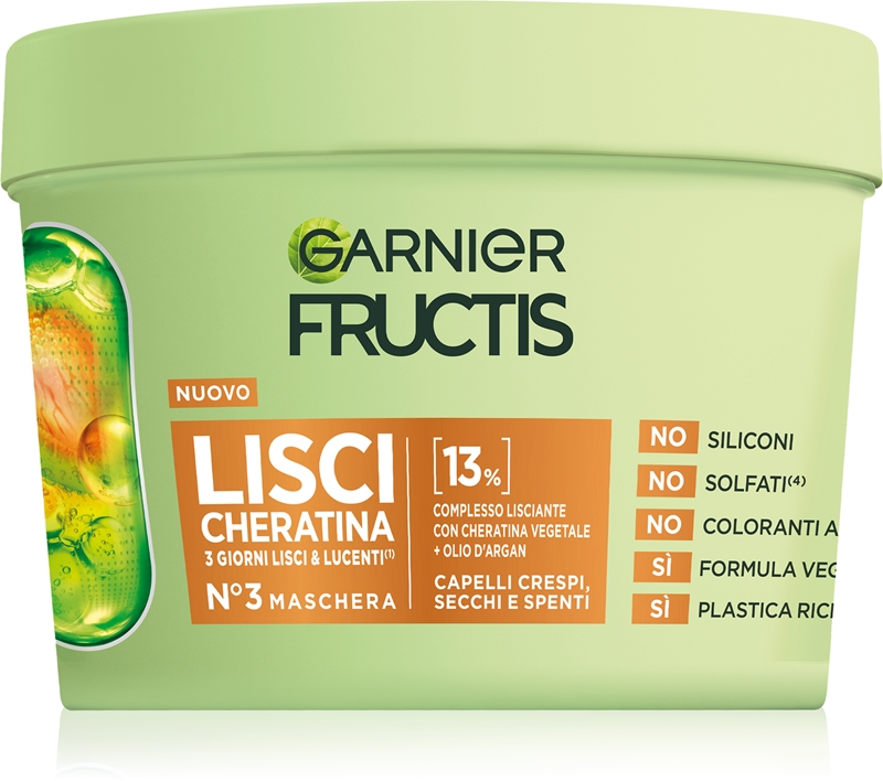 Garnier Fructis Lisci Cheratina Nourishing Hair Mask for shine | notino.ie