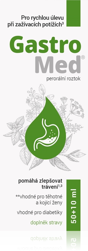 GastroMed Perorálny roztok roztok pro podporu zažívání | notino.cz