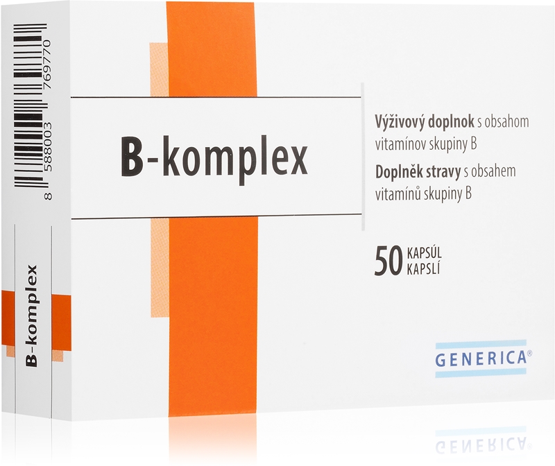 Generica B-complex B-komplex capsules for the normal functioning of the ...
