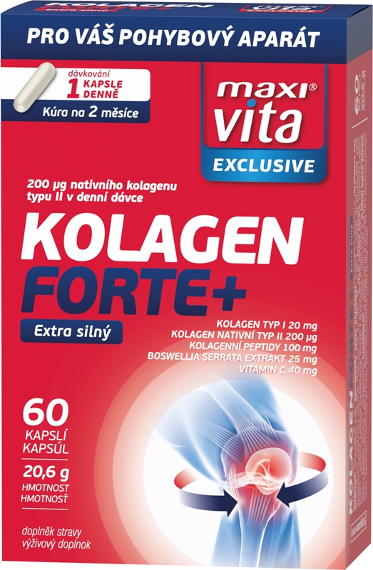 Maxi Vita Exclusive Collagen Forte+ kapsule za zdravlje mišićno ...