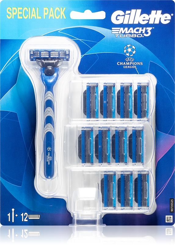 Gillette Mach3 Turbo Razor + Replacement Heads | notino.co.uk