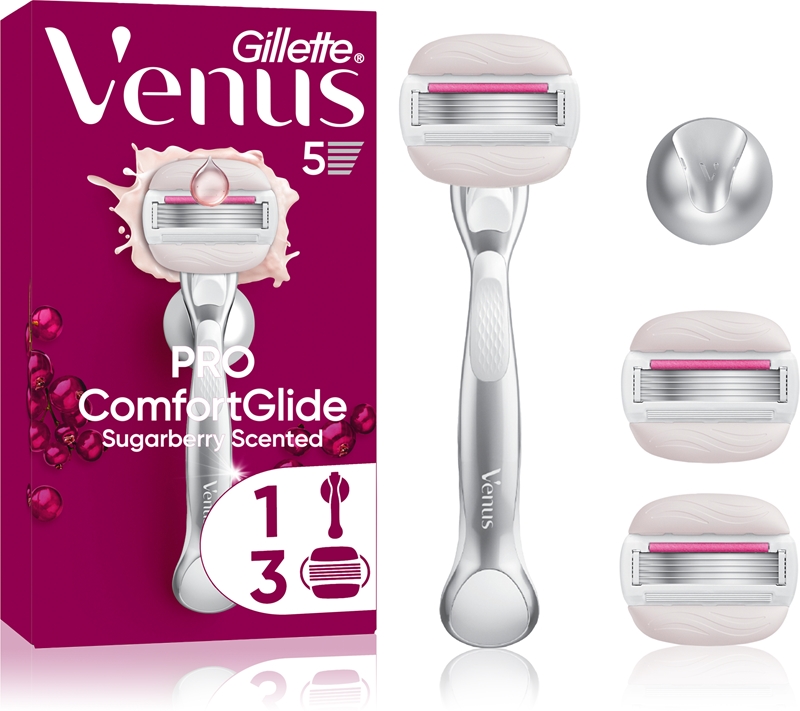 Gillette Venus PRO ComfortGlide Sugarberry Lasy Shaver with a shower ...