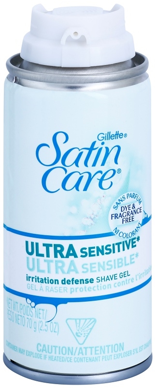 Gillette Satin Care Ultra Sensitive gel de rasage pour femme | notino.be