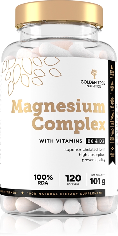 Golden Tree Magnesium Complex with vitamins B6 and D3 Kapseln zur ...