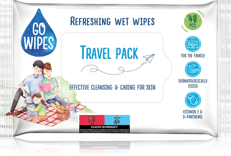GoWipes Refreshing Wet Cleansing Wipes for hands | notino.ie