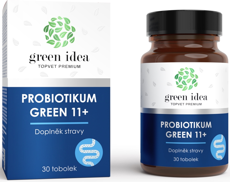 Green Idea Topvet Premium Probiotikum green 11+ doplněk stravy s ...