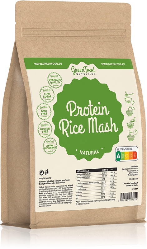 GreenFood Nutrition Protein Rice Mash ryžová kaša s proteínom | notino.sk