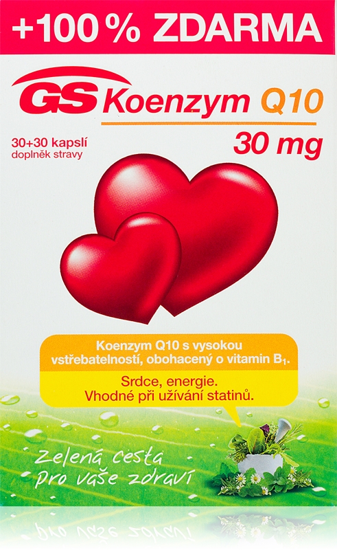 GS Koenzym Q10 30mg kapsle pro zdravé srdce a cévy | notino.cz