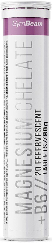 GymBeam Magnesium Chelate + B6 Carbon Tablets for reduction of fatigue ...