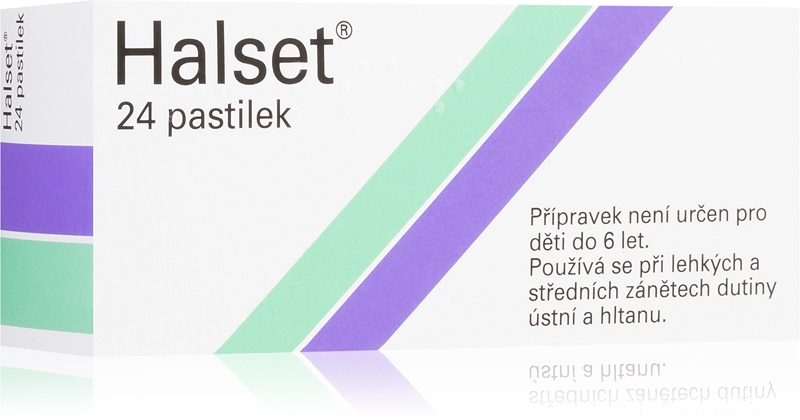 Halset Halset 1,5 mg pastilky při zánětu v krku a dutině ústní | notino.cz