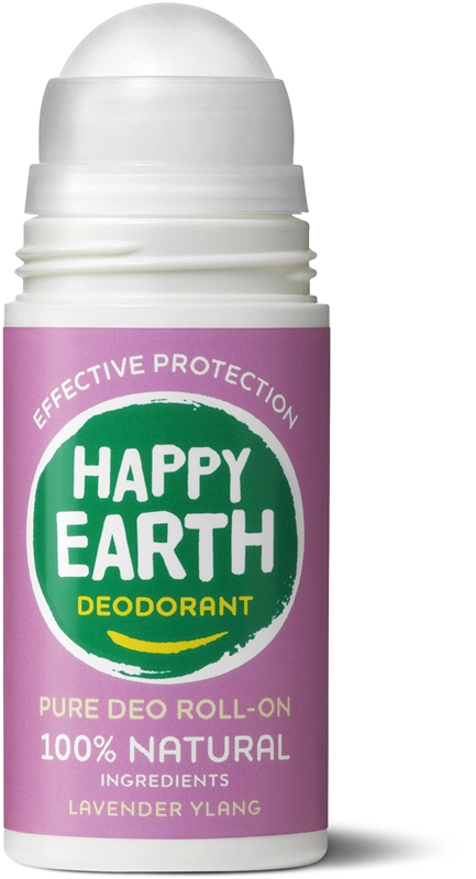 Happy Earth 100% Natural Deodorant Roll-On Lavender Ylang Deoroller ...