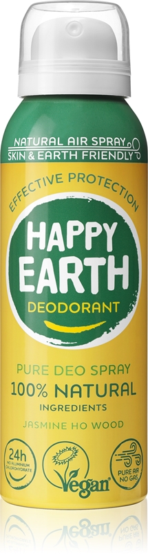 Happy Earth 100% Natural Deodorant Air Spray Jasmine Ho Wood Deodorant ...