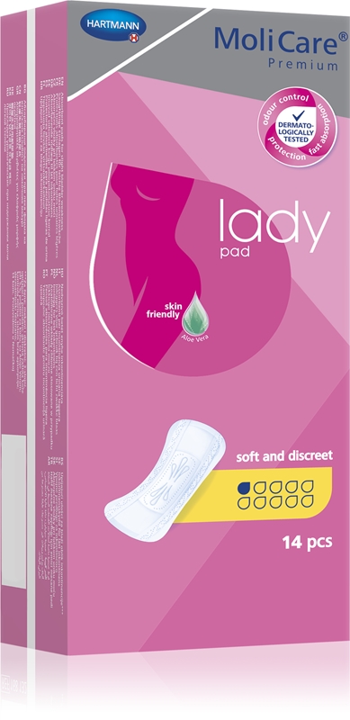 Hartmann MoliCare Lady pad 1 drop incontinence pads | notino.ie