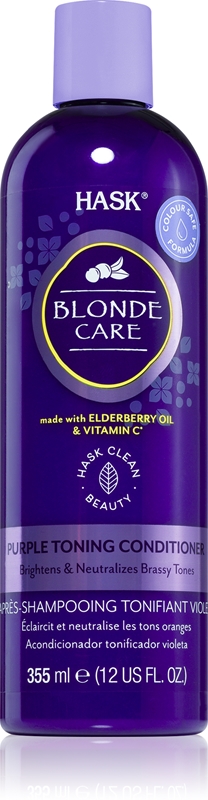 HASK Blonde Care Purple Shampoo Conditioner for Blonde Hair ...