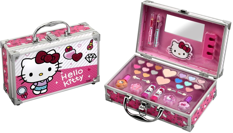 Hello Kitty Make-up Aluminum Set Makeup Case (with mirror) for children ...