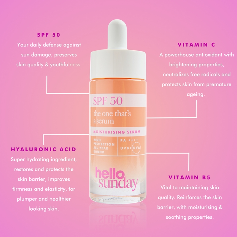 hello sunday the one that´s a serum ochranné sérum SPF 50 | notino.cz