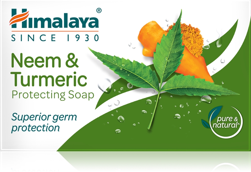 Himalaya Herbals Neem & Turmeric antibacterial soap with antibacterial ...