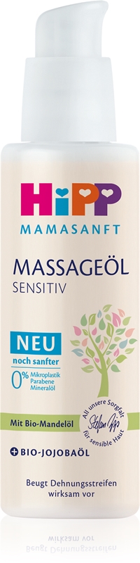 Hipp Mamasanft Sensitive Massage Oil to treat stretch marks | notino.ie