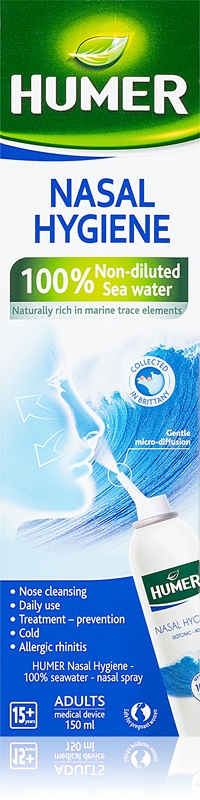 Humer Nasal hygiene 100% Morská Voda Pre Dospelých izotonická morská ...