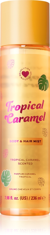 I Heart Revolution Tropical Caramel Body an Hair Mist Perfumed Body and ...