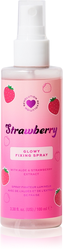 I Heart Revolution Strawberry Glow Fixing Spray Brightening Setting ...
