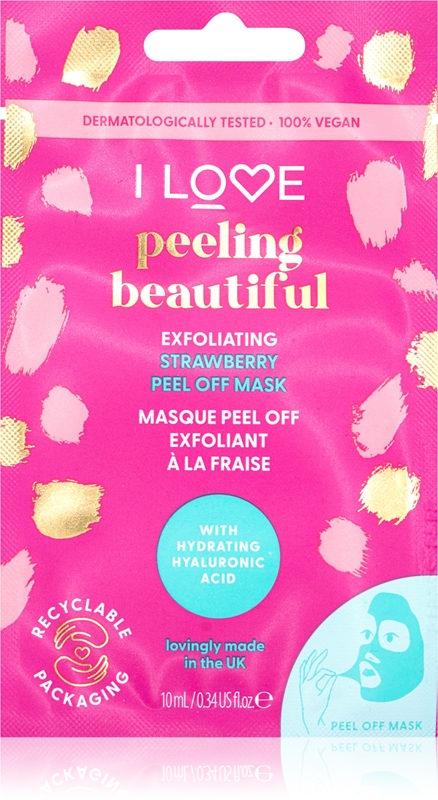 I Love Peeling Beautiful Peel - Off Face Mask with an exfoliating ...
