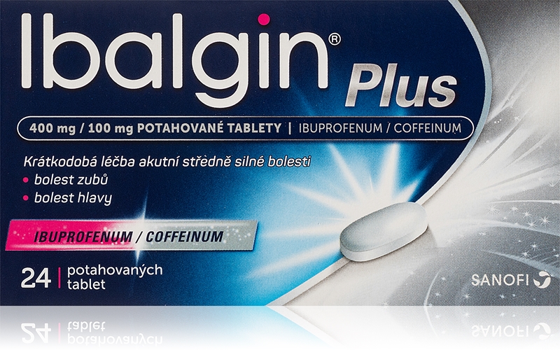 Ibalgin Ibalgin Plus 400mg/100mg potahované tablety ke krátkodobé ...