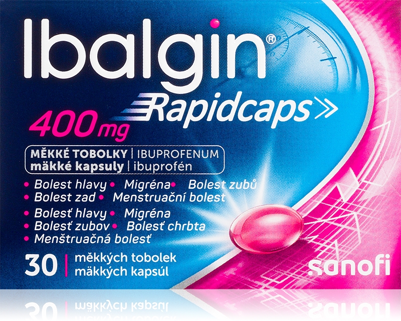 Ibalgin Ibalgin Rapidcaps 400 mg mäkké tobolky so zosilneným účinkom ...