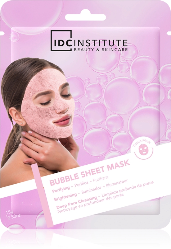 IDC Institute Bubble Sheet Mask máscara facial em folha descartável ...
