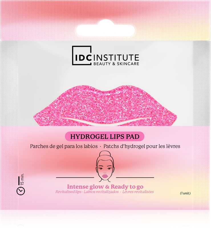 IDC Institute Glitter Lip Pink Hydrogel Lip Mask | notino.ie