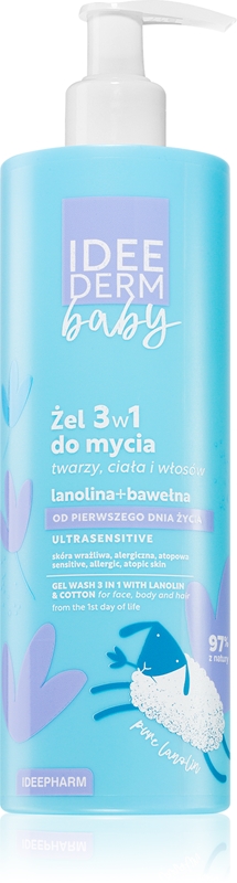 Ideepharm Idee Derm Baby gel limpiador 3 en 1 para niños | notino.es