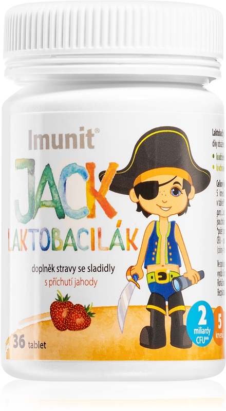 IMUNIT Laktobacily Jack Laktobacilák rozpustné tablety s probiotikami | notino.sk