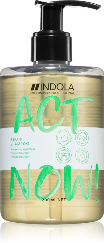 Indola Act Now! Repair Cleansing and Nourishing Shampoo for hair ...