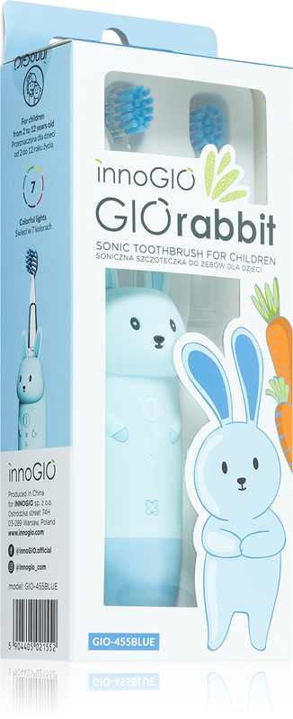 innoGIO GIORabbit Sonic Toothbrush електрична зубна щітка для дітей ...