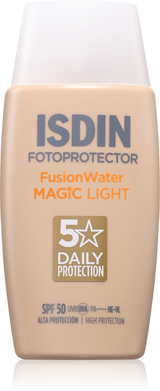 ISDIN Fotoprotector FusionWater Magic Light Vätska för sol på ansiktet ...