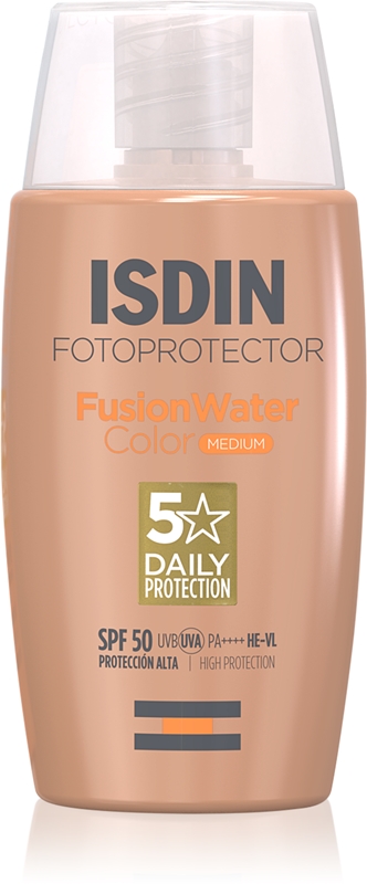 ISDIN Fotoprotector FusionWater protective tinted facial fluid SPF 50 ...