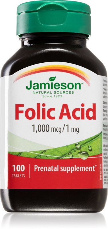 Jamieson Folic Acid 1000 mcg Tabletten für Schwangere ️ notino.de